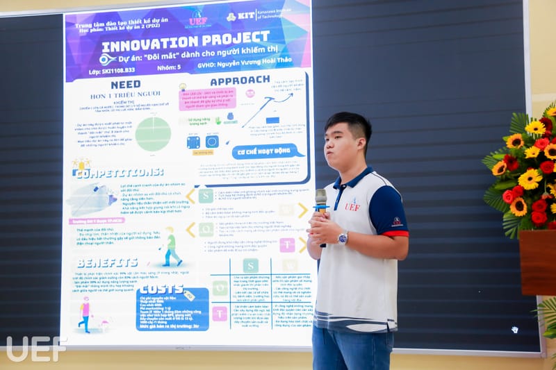 Nhiều ý tưởng sáng tạo độc đáo của UEFers được trưng bày trong buổi công bố poster học phần PD2
